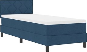 Postel s boxspringem s čelo Modrá 80 x 200 cm textil 3338726
