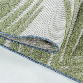 Ayyildiz, Kusový koberec Bahama 5155 Green – na ven i na doma, 80x250, zelená, chodba / předsíň
