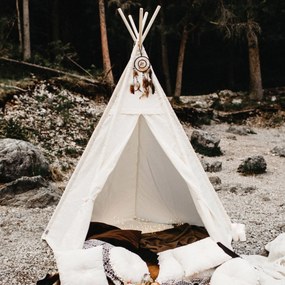Vigvam design Nature Teepee pro holčičky - čtvercové s doplňky