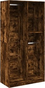 Šatní skříň kouřový dub 100 x 50 x 200 cm kompozitní dřevo 3307769