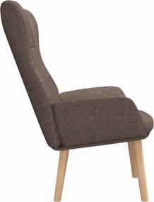 Relaxační židle taupe textil 341403