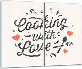 Skleněná Krájecí Deska 2x 30x52 Dekorace 7v1