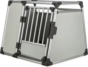 TRIXIE Přepravní box pro psy L-XL stříbrná / 84x91x75 cm / hliník, pla