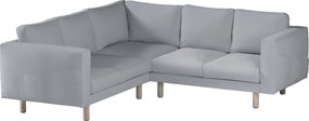 Potah na pohovku IKEA Norsborg rohová 4-místná barva šedá látka pletený vzor