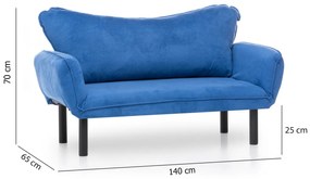 Atelier del Sofa 2-místná pohovka Chatto - Blue, Modrá