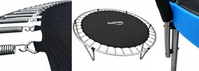 TRENDIE Trampolína s vnitřní sítí 252 cm modrá + žebřík