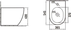 Mexen Lena stojící bidet, bílý - 36225200
