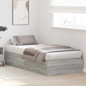 Rám postele s úložným prostorem Šedá Sonoma 80 x 200 cm 3335338
