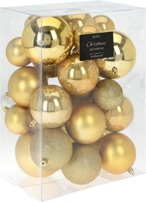 HOMESTYLING Vánoční ozdoby sada 26 ks HOMESTYLING zlatá KO-CAN223000