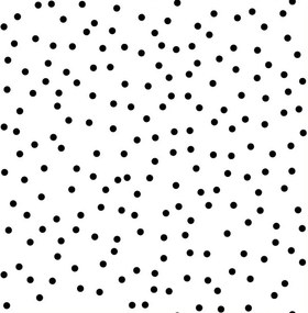 Vliesová tapeta černé puntíky 108562, Confetti Black White, Kids@Home 6, Graham & Brown