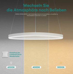 LED lustr na lanku osvětlení ALIVETTA 7287 LED/16W/100-260V 3000-6000K
