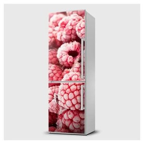 E-shop24, Pi51SL326, Rozměr 65x180 cm, Fototapeta samolepící na lednice - Maliny zmrzlé