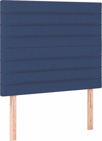 Box spring postel s matrací modrá 80x200 cm textil 3128563