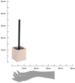 WC kartáč Estiarte, pískový/s černými prvky
