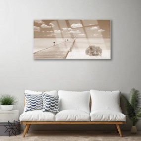 akrylový obraz Moře Most Krajina 100x50 cm