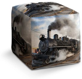 Sablio Taburet Cube Parní lokomotiva: 40x40x40 cm