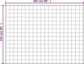 Zátěžová deka šedá 152 x 203 cm 7 kg textil 3154837