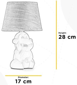 ONLI - Stolní lampa MONKEY 1xE14/6W/230V hnědá