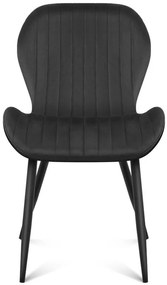 Huzaro Jídelní židle Prince 2.0, set 4 kusů - černá