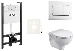 Cenově zvýhodněný závěsný WC set Jika do lehkých stěn / předstěnová montáž+ WC Kolo Rekord SIKOJSKOL1