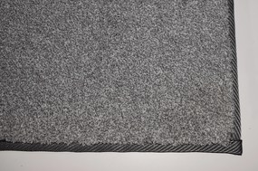 Lano, Kusový koberec Supersoft s bordurou 840 sv. šedý, 60x100, šedá, chodba / předsíň