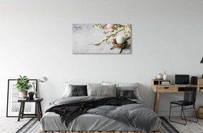 Obrazy na plátně květiny vejce 100x50 cm