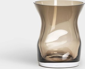 „Pokrčená“ váza Squeeze 18 cm hnědá
