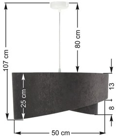 Lustr na lanku GALAXY 1xE27/60W/230V