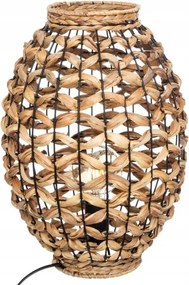 Stolní lampa Sand s stínidlem z hyacintu, výška 40 cm