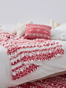 Sinsay - Deka se zimním motivem - bílá
