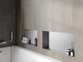 Mexen X-Wall-NR výklenková police bez lemu 60 x 30 cm, inox - 1911603010