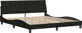 Rám postele bez matrace Hanko černý 180 x 200 cm textil 3310407