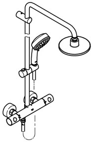GROHE 27922000 - Sprchový systém TEMPESTA COSMOPOLITAN 160 mm lesklý chrom