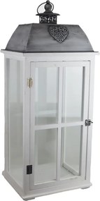 Dřevěná lucerna D6494/C vysoká 73 cm