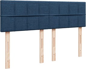 Box spring postel s matrací modrá 160x200 cm textil 3287125