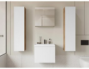 Koupelnový nábytek Damysos II XL, Barva: wotan / bílý, Sifon k umyvadlu: ano, Baterie: Economico BYU 020M