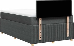 Box spring postel s matrací tmavě šedá 120x200 cm textil 3287438