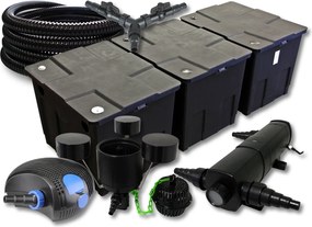 Sada jezírkové filtrace SunSun CBF-350C / CTF-12000 – 90000 L, 12000 l/h, 100 W (55218)