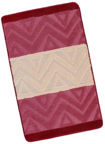Brotex Koupelnová předložka 60x100cm Chevron burgundy