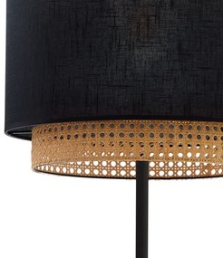 TK LIGHTING Sada osvětlení - BOHO, sestava č. 3, černá/slámová