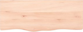 Koupelnová deska 100 x 40 x 2 cm neošetřené masivní dřevo 3156032