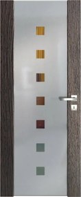 Interiérové dveře vasco doors VENTURA SATINATO kombinované sklo Průchozí rozměr: 70 x 197 cm, Orientace dveří: Levé dveře, Dekor: Dub přírodní