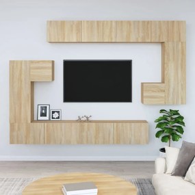 Nástěnná TV skříňka dub sonoma kompozitní dřevo 3114592