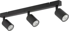 TK Lighting TOP černá / Stropní bodové svítidlo / 3x GU10 / max. 10W /