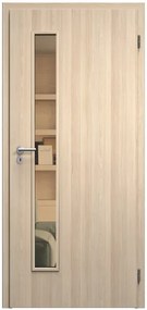 SAPELI ELEGANT KOMFORT M60 - CPL LAMINÁT - OTOČNÉ DVEŘE VČ. ZÁRUBNĚ - Jasan Průchozí šířka (cm): 100, Průchozí výška (cm): 197, Typ skla: Čiré sklo