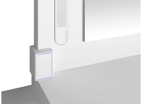 moderní Toaletní stolek z podswietlanym zrcadlem i zásuvkami Bijou 01 - Bílý