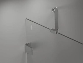 Mexen Lunar sprchové dveře výklopné levé 130 cm, transparentní, chrom - 834S-130-050-01-00-L