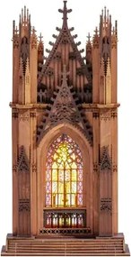 RoboTime 3D dřevěná skládačka Katedrála Twin Tower / 3D puzzle / LED o