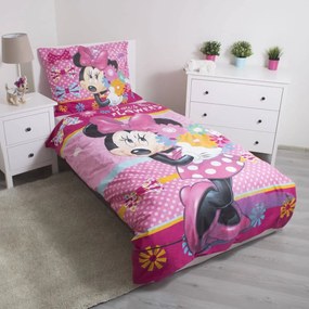 Jerry Fabrics Dětské povlečení MINNIE S KYTICÍ 2