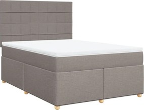 Box spring postel s matrací taupe 160x200 cm textil 3291335